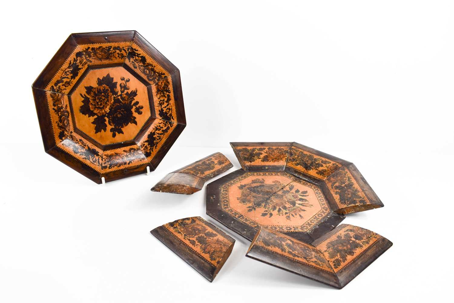 Lot 33 - A 19th century rosewood Tunbridge ware